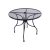 Square Outdoor Patio Wrought Iron Table Black Finish - Seatingdoc